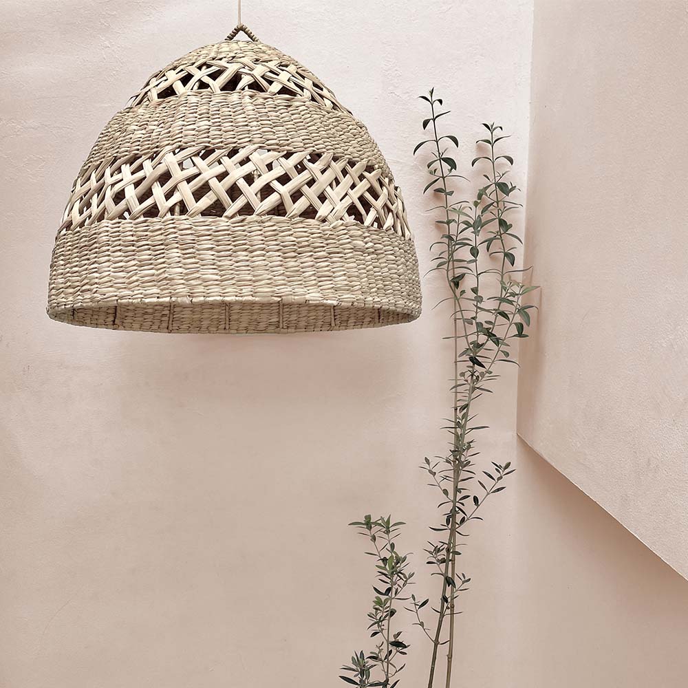 TEPAL - LAMPARA COLGANTE DE CHUSPATA – NATIVA LIVING